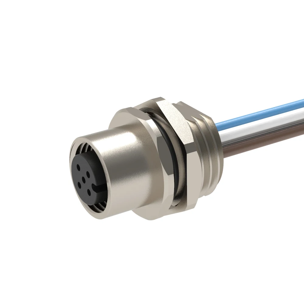 Custom 3 4 5 8 12 Pin A Code Socket Pre-wired Flying Leads Waterproof ...
