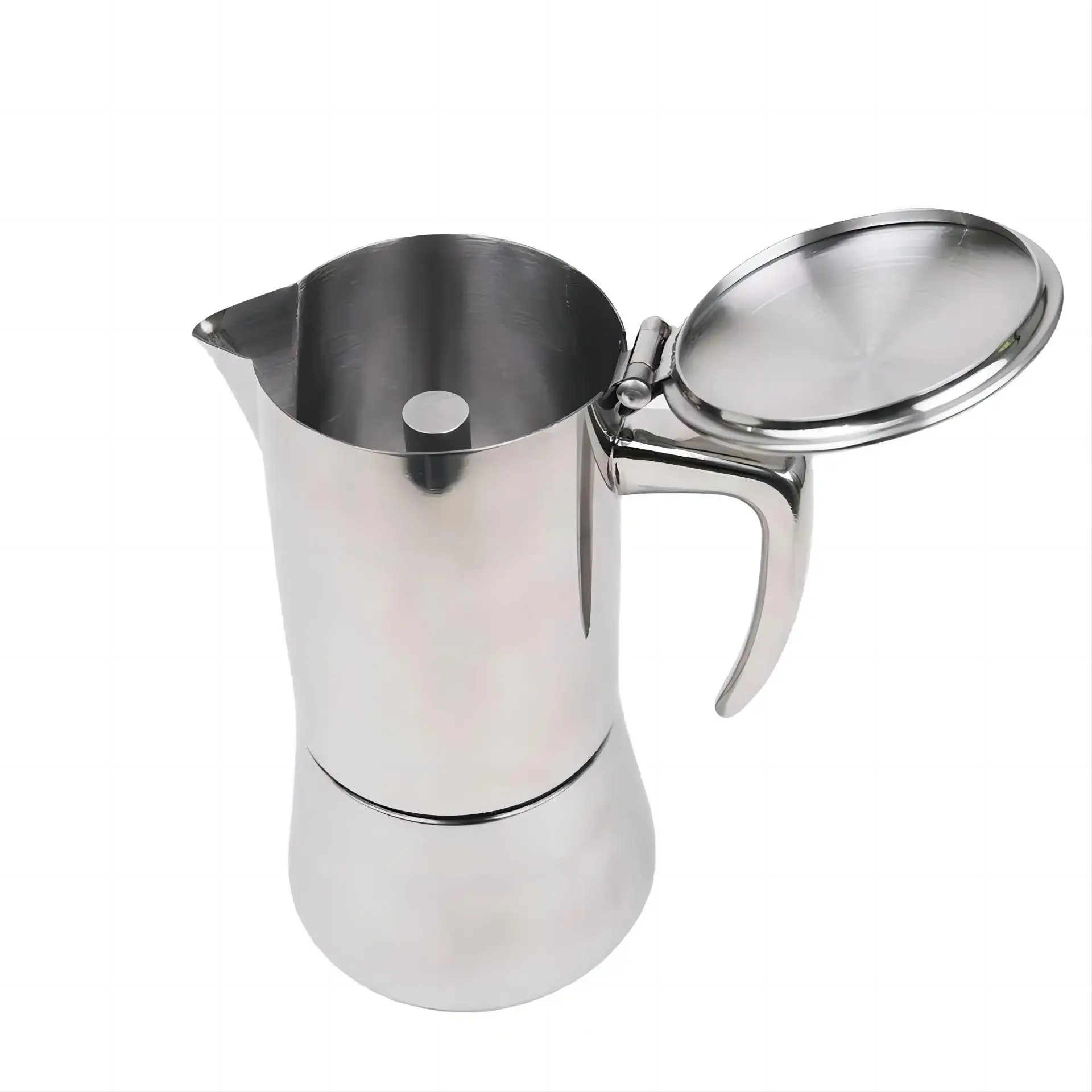Factory Price Italian Espresso Manual Stock 3/6 Cups White Mocha Pot ...