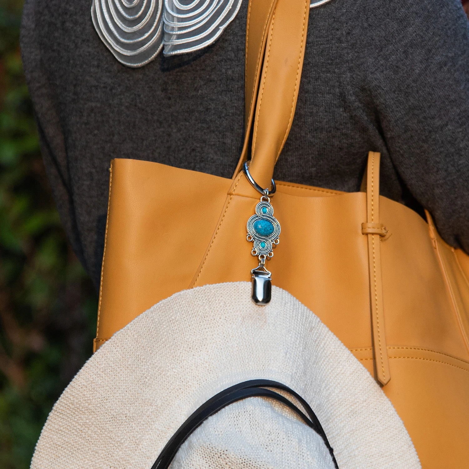 Travel Hat Clip Vintage Flower Metal Hat Clip For Bag,Luggage,Package ...