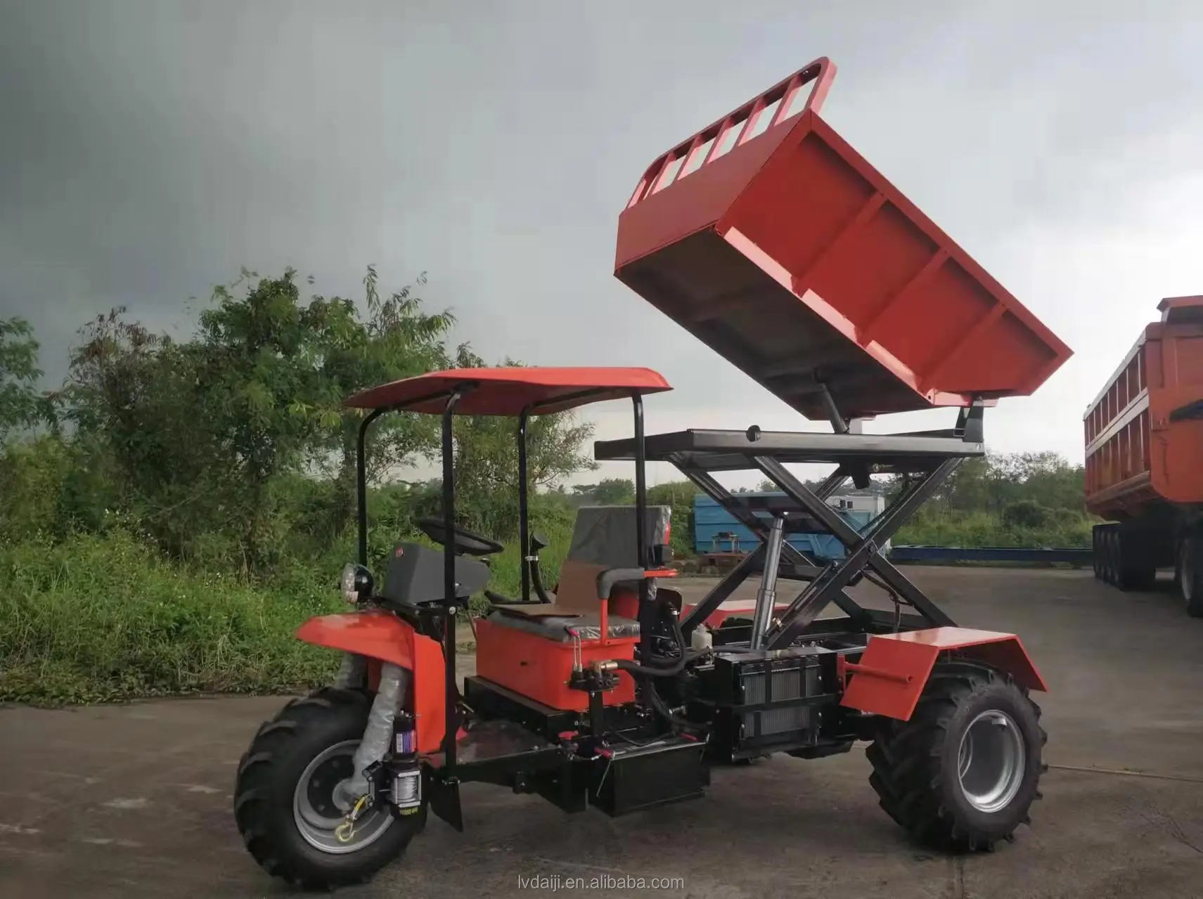 Mini CE Dump Truck Garden Tricycle Dumper Mining 1 Ton Three Wheel ...