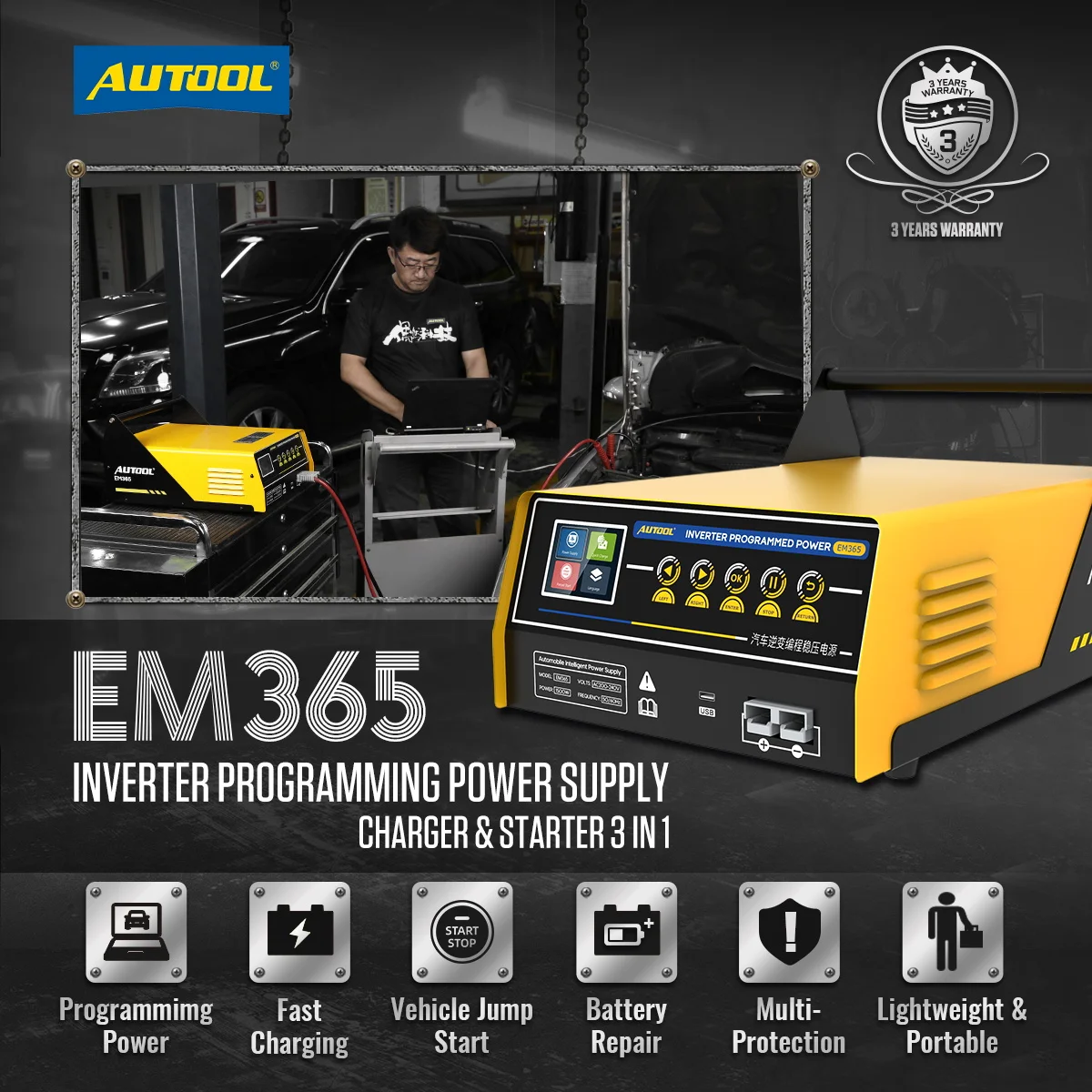 Autool Official Factory Em365 110v220v Inverter Programming 3 In 1car ...