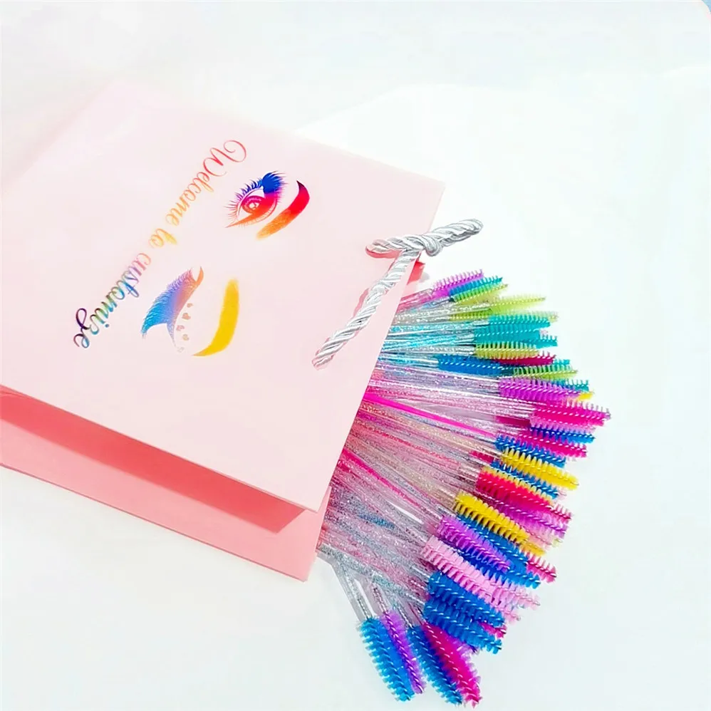 Private Label Mini Eye Lash Eyelash Spoolies Cleaning Brush