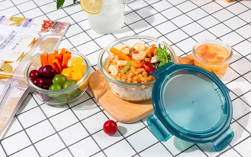 Glass Lunch Box 3pcs Set Food Meal Prep Containers With Lid Glasslock ...