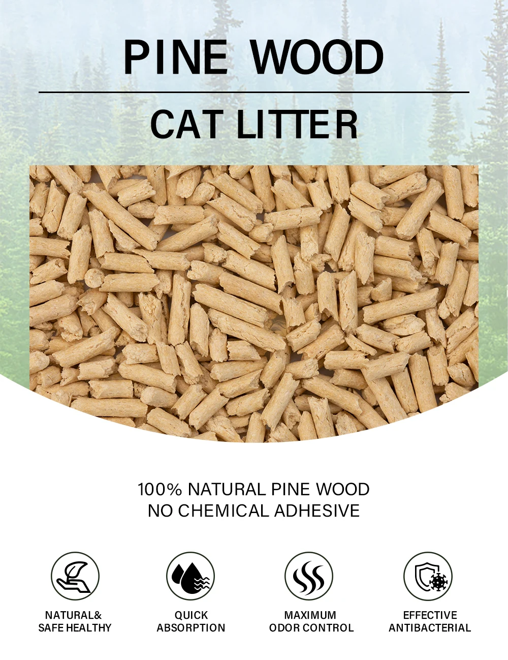 OEM ODM Factory Natural Cedar Easy Clean Pine Wood Cat Litter| Alibaba.com
