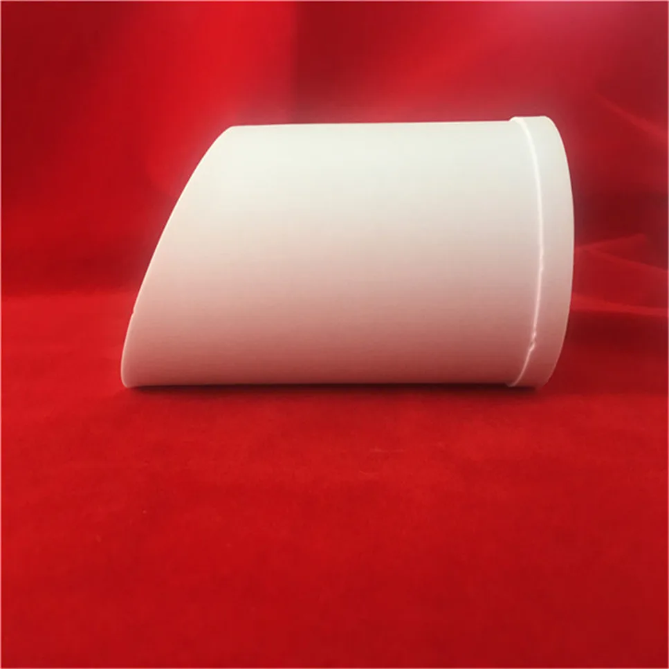Customized Irregular Alumina Ceramic Tube Al2o3 Alumina Ceramic Beveled ...
