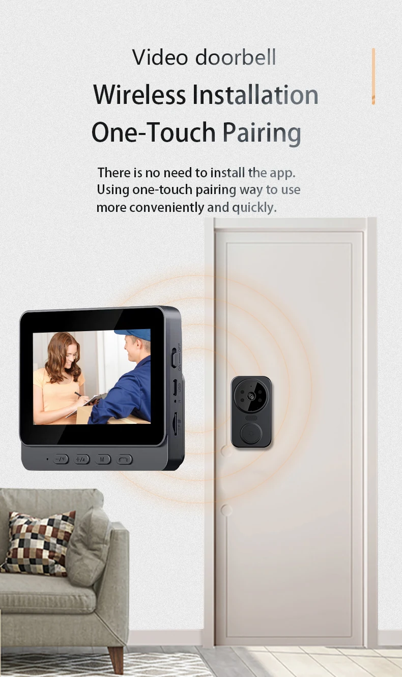 Wifi Door Cameras - Smart Video Doorbell with Two-Way Intercom