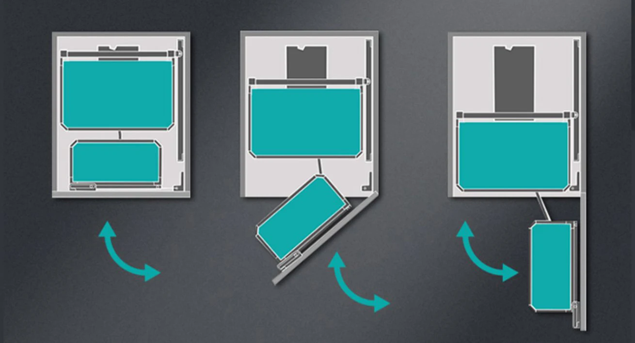 NUOMI Champagne Rose Kitchen Pantry Cabinet Storage