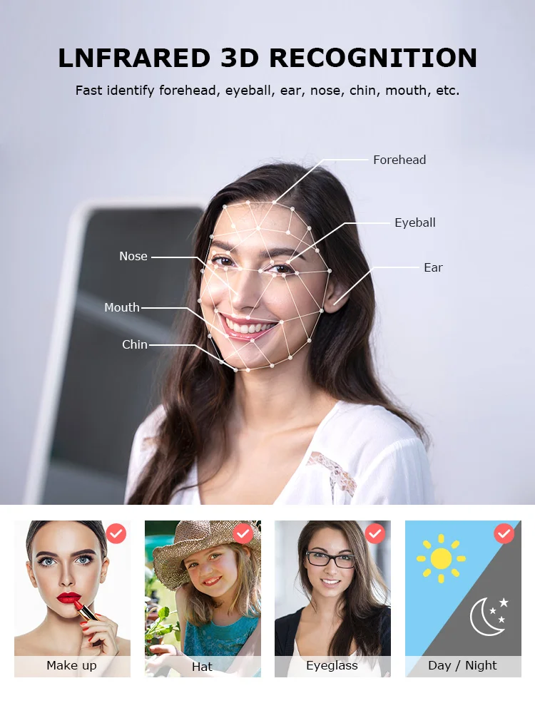 3D Face Recognition Smart Door Lock with Camera - Secure Your Home
