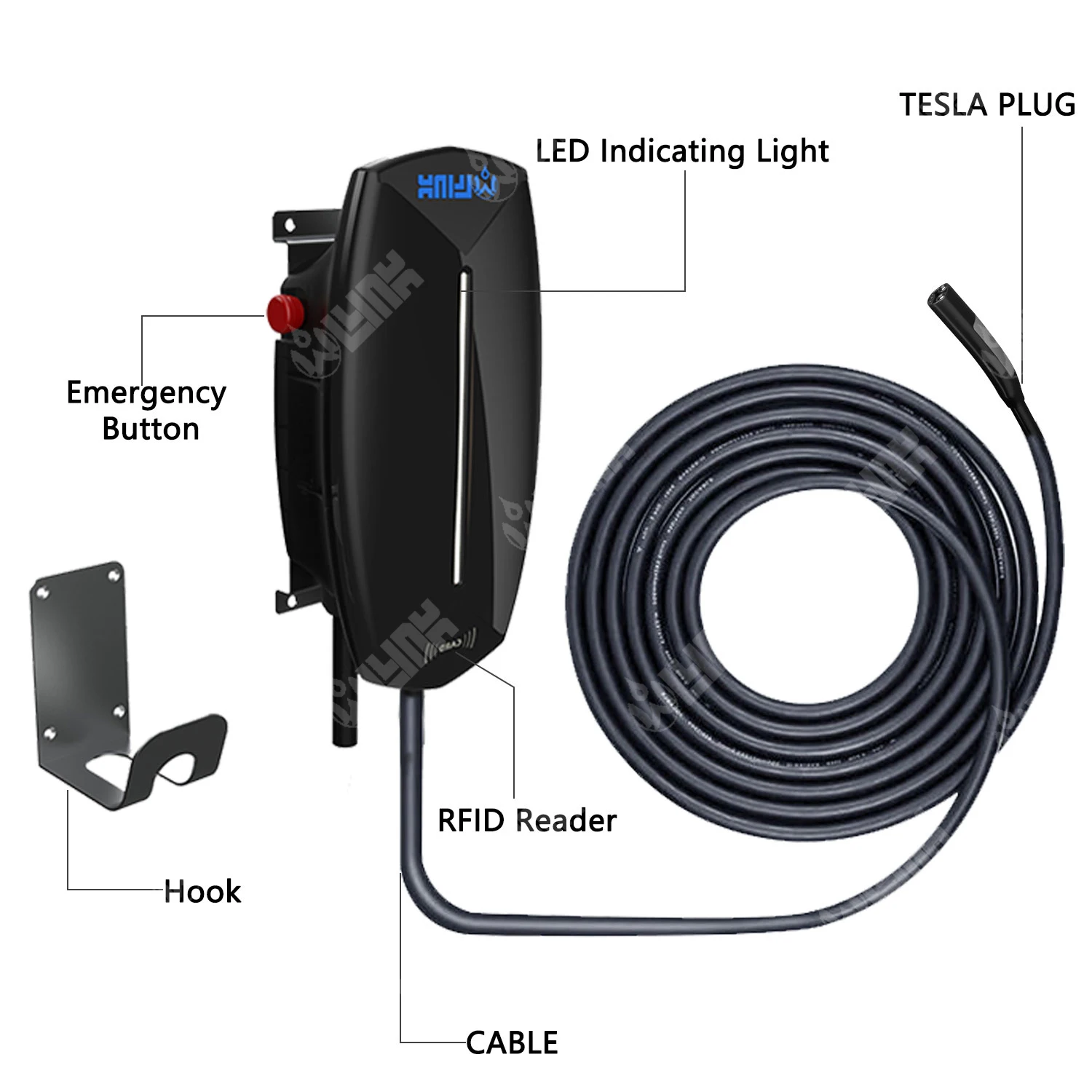Olink 32A Ev Charger - Tesla USA Home Mobile Charging Station