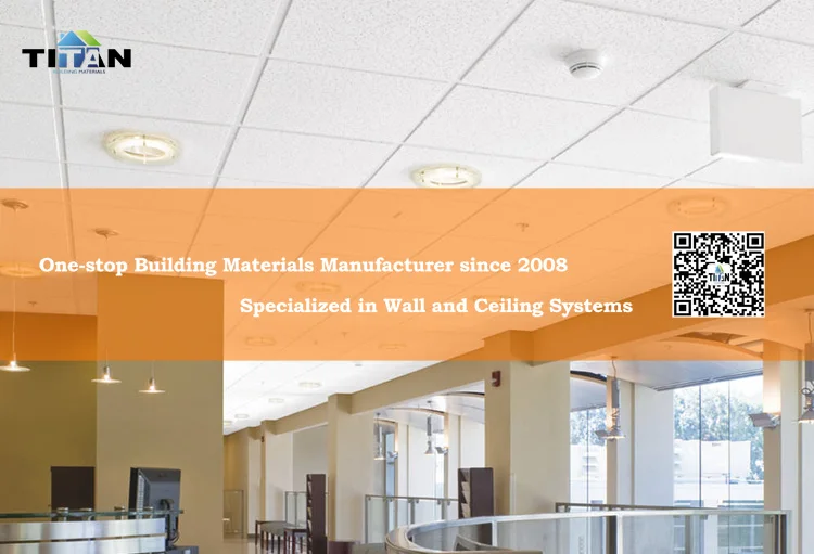 Suspended Acoustic Ceiling Panels Azulejos De Techo Mineral Wool Fibre ...