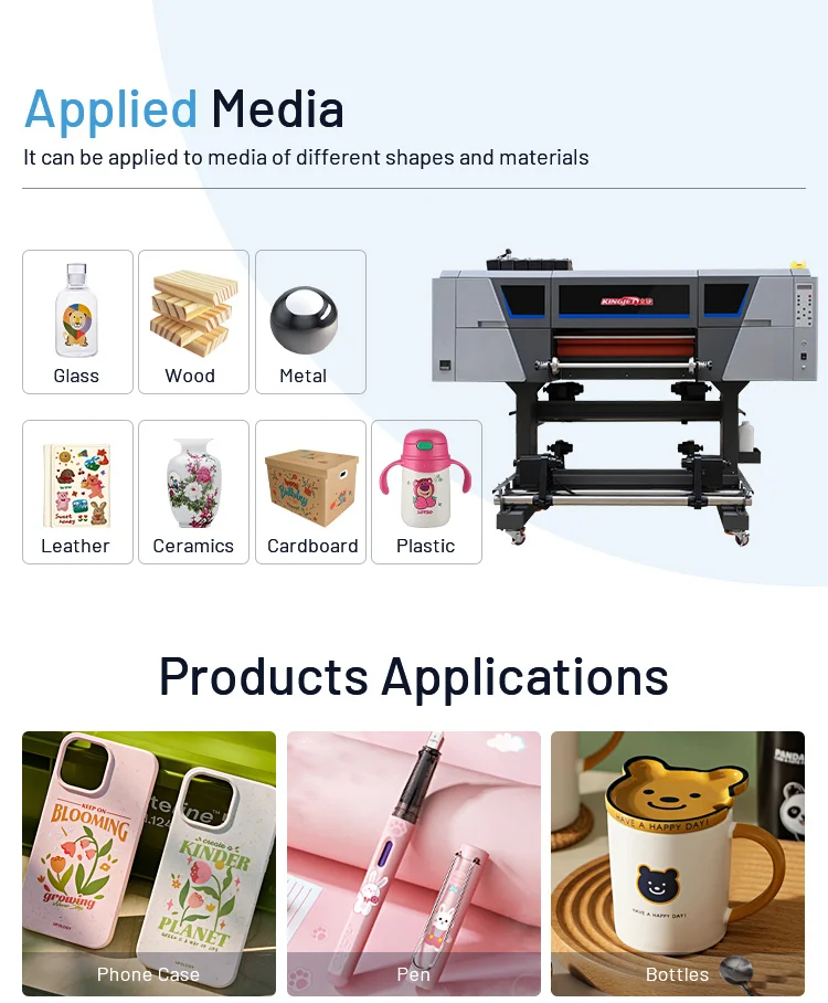 Factory Uv Dtf Printer With Laminator Multifunction Phone Case Bottle ...
