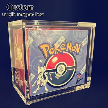 Custom Pokemon Etb Display Case With Magnet Lid Acrylic Booster Box ...