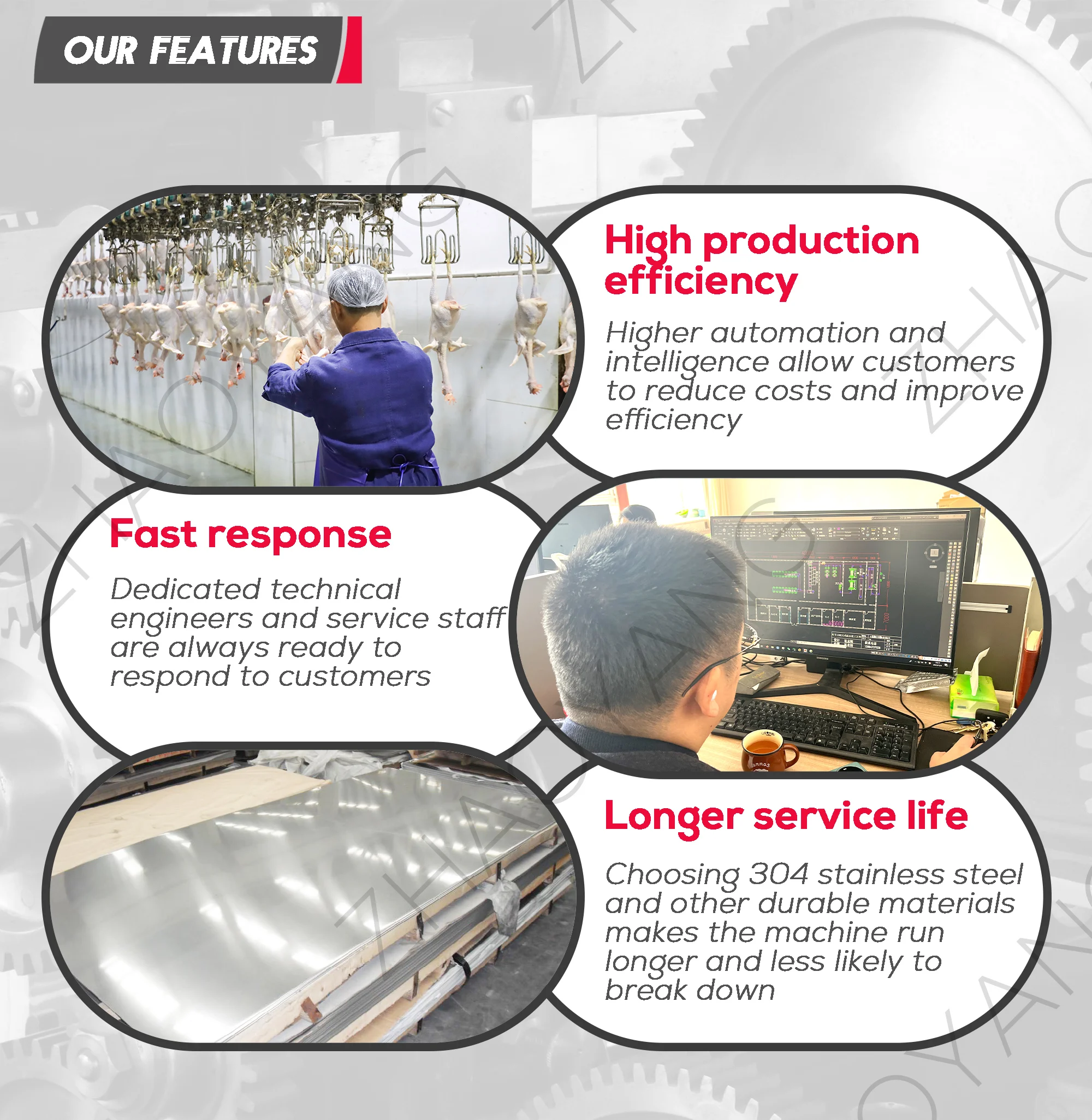 Mini Manual Poultry Chicken Abattoir Slaughterhouse Equipment For ...