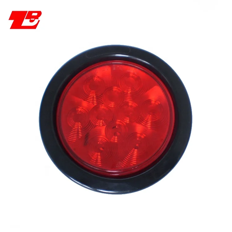12v 24v Round Led Truck Taillight Trailer Stop Signal Turn Light Rv ...