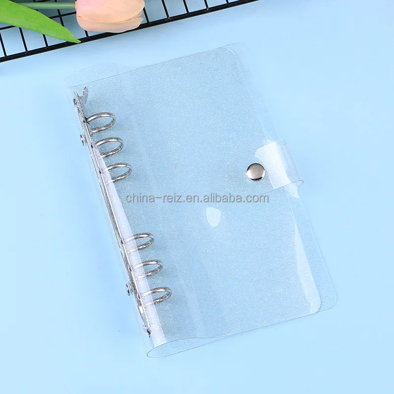 A5 A6 A7 PVC Budget Binders - Clear, Loose-Leaf Organizers