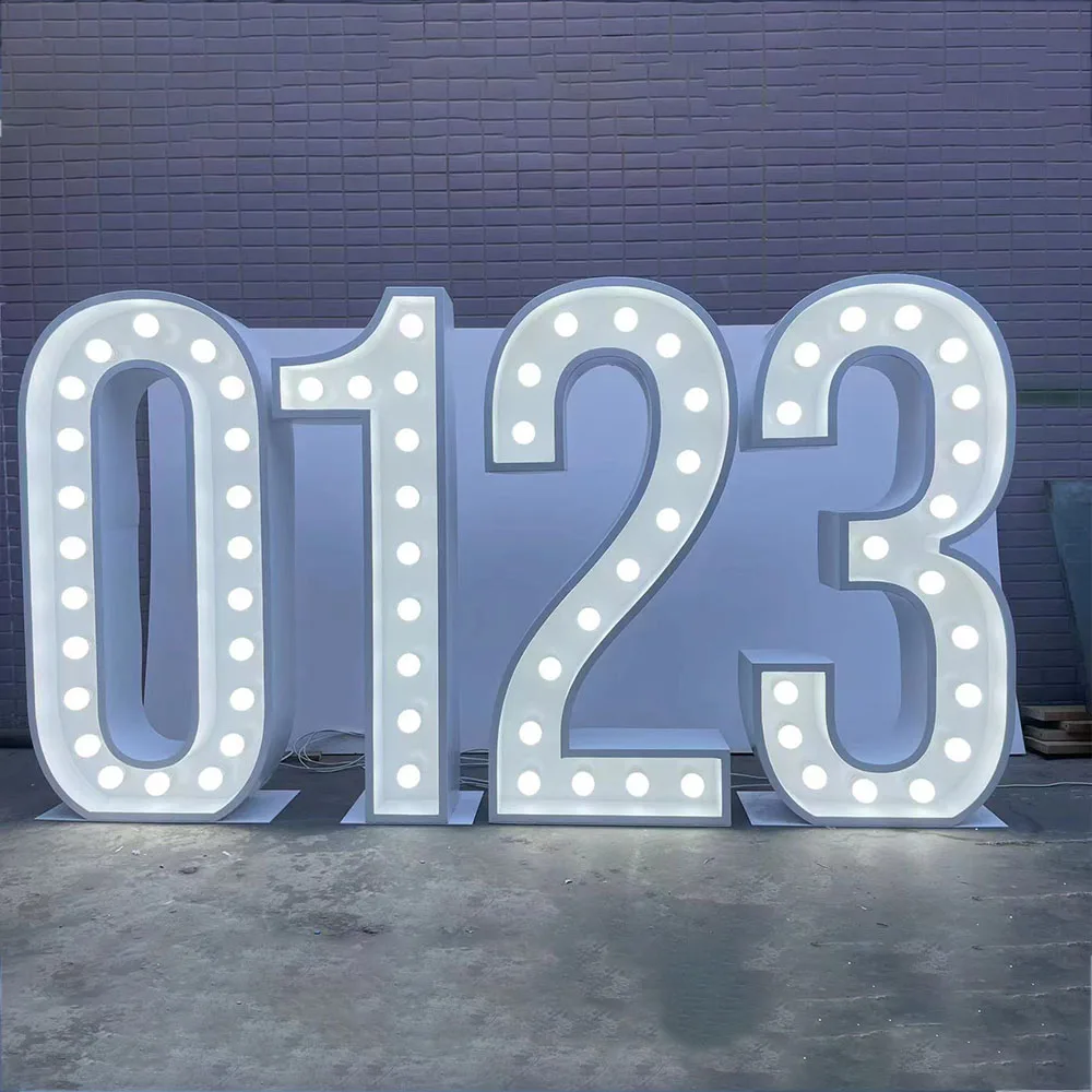 Product Manufacturer Customized 4ft Large Stainless Steel Led Marquee ...
