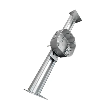 4x4 1-1/2' Steel Octagon Ceiling Fan Boxwith Hang Bar Fixture ...