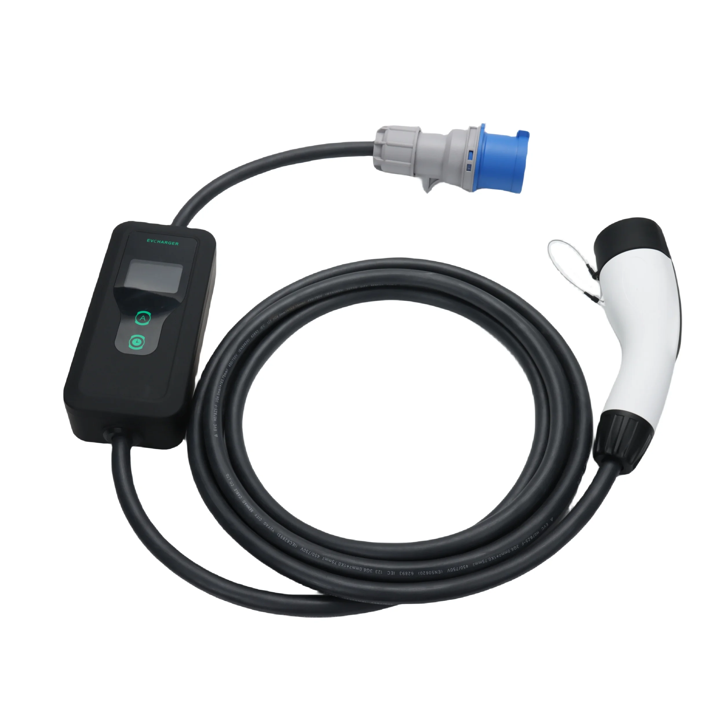 32a Single Phase Portable Ev Charger 7kw Home Use Ev Charging Station ...