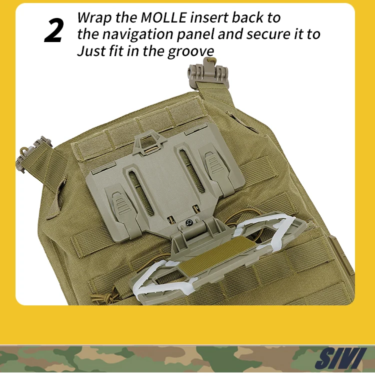 SIVI Tactical MOLLE Mobile Phone Carrier Folded Navigation Board Holder ...
