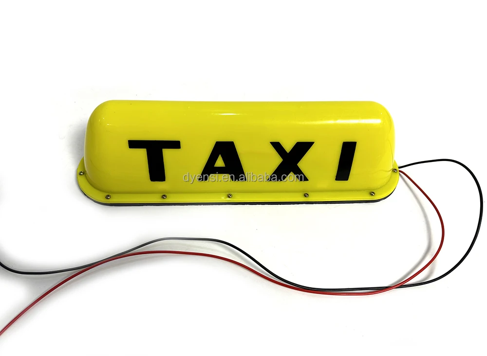 Yellow Taxi Top Lamp - Universal ABS Plastic Roof Light