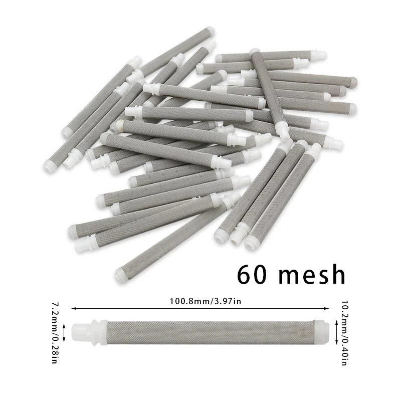 60 Mesh Airless Spray Gun Filter 304 Stainless Steel For Wagner Airless ...