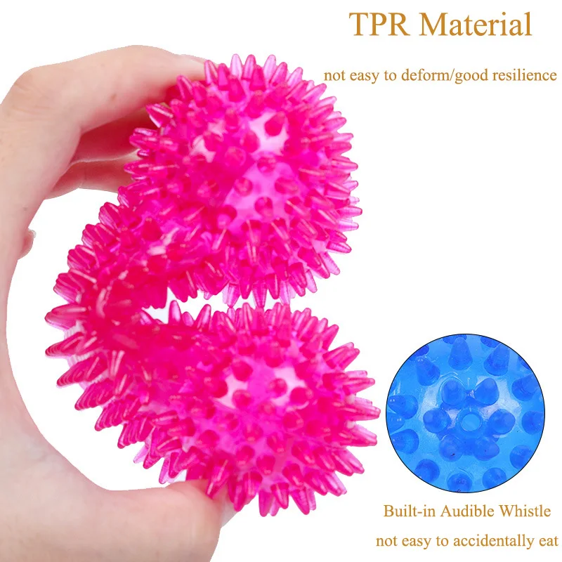 Top Selling Tpr Bone Squeaky Pet Training Dog Chew Toys Toothbrush Indestructible Dot Bone ...