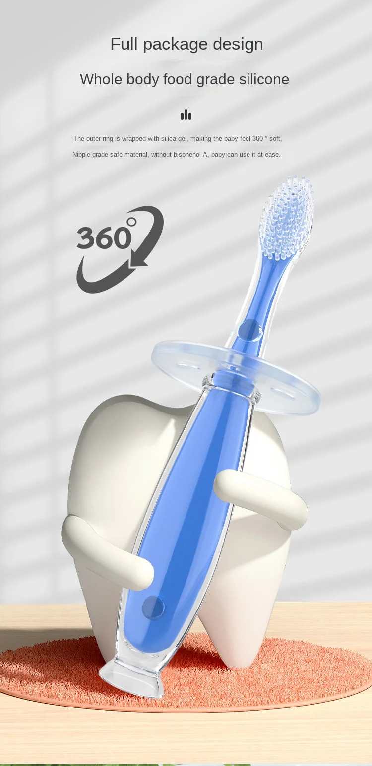 360 Degree Infant Care - Silicone Toothbrush Teether 2-in-1