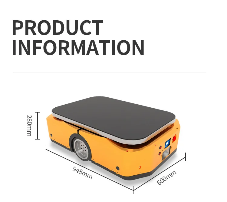 Agv Robot Automated Guided Vehicle Transport Pallets Load Lifter ...