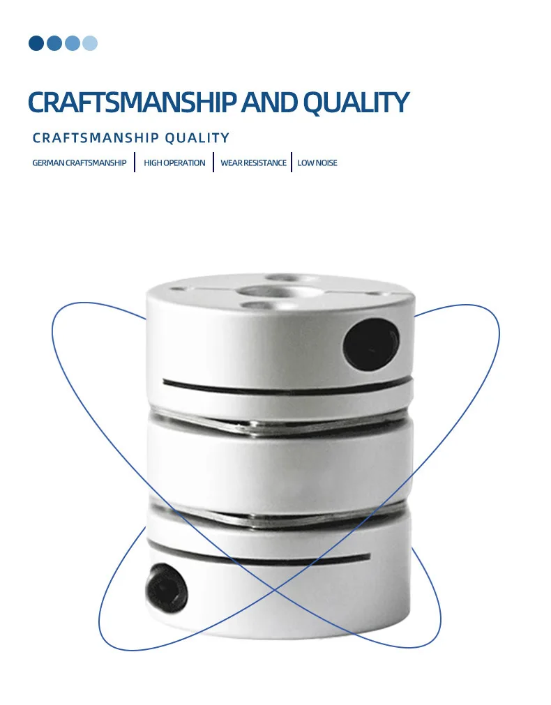 Aluminum Alloy Diaphragm Coupling Double Diaphragm Clamping High Torque ...