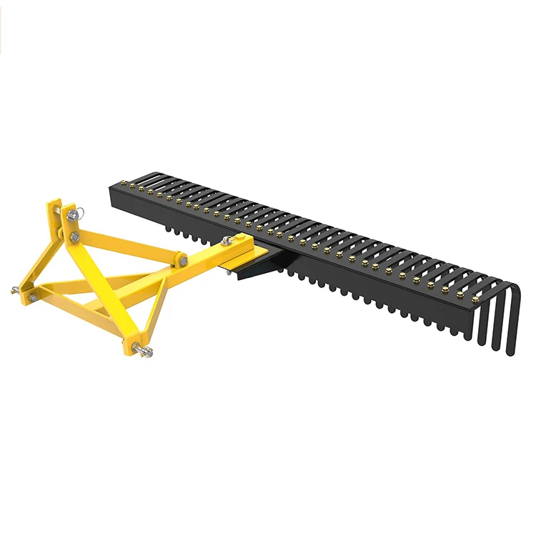 RCM Powered Landscape Rake 3 Point Rock Rake For Tractor Tractor Mower ...
