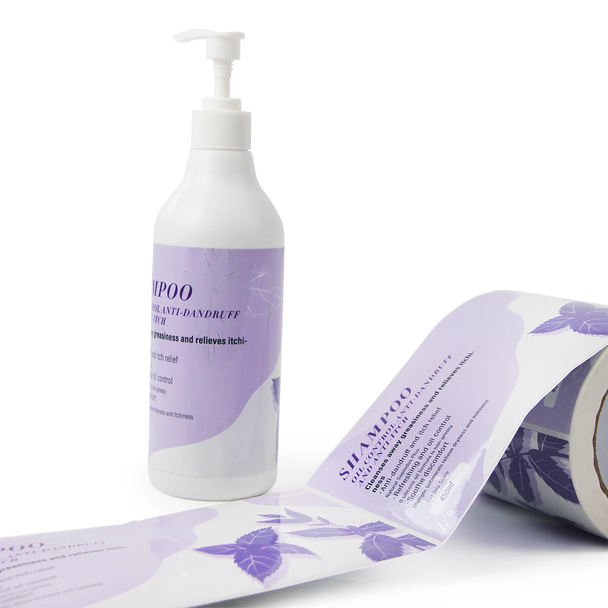 Custom Waterproof Logo Cosmetics For Bottle Vinyl Adhesive Foil Silver ...