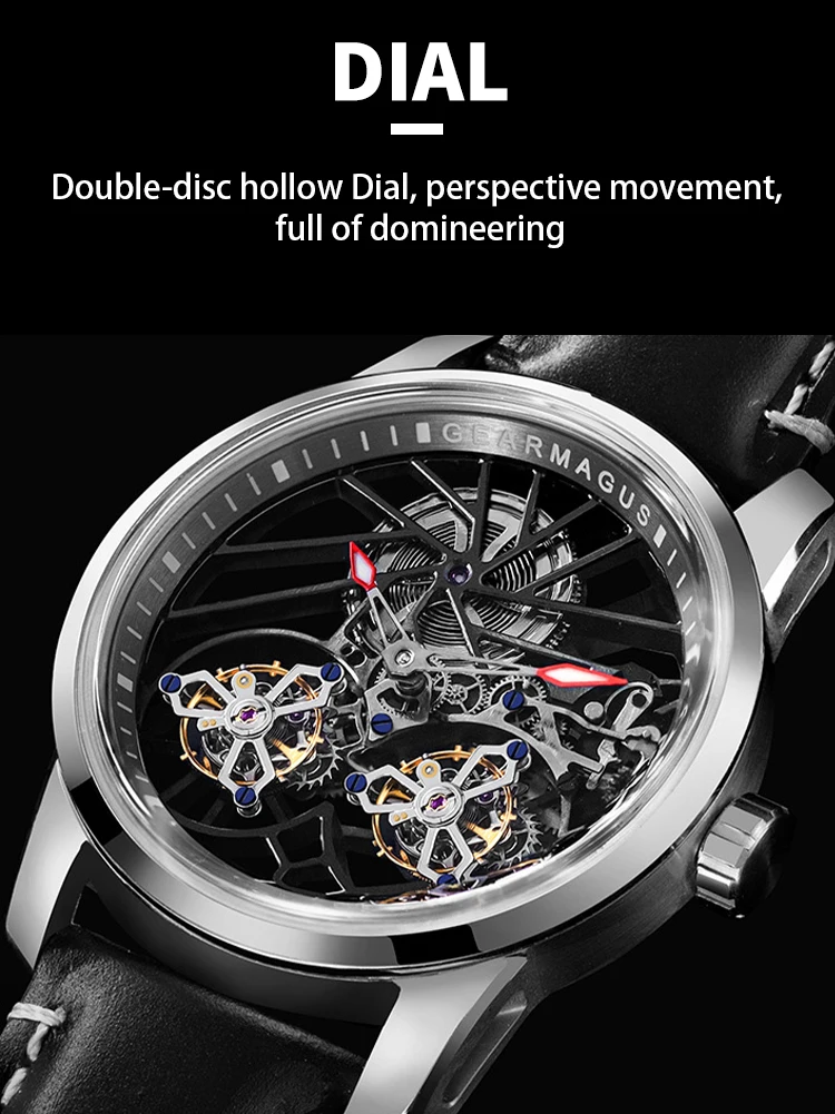Custom Designer Luxury Wrist Watch Automatic Mechanical Skeleton Watch ...