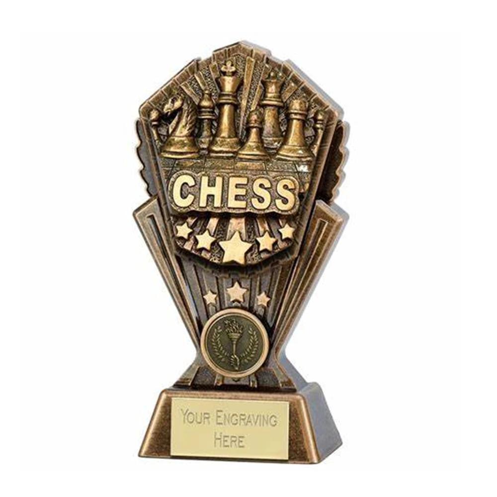 Chess Trophy - Handmade Resin Chess Awards for Competitions