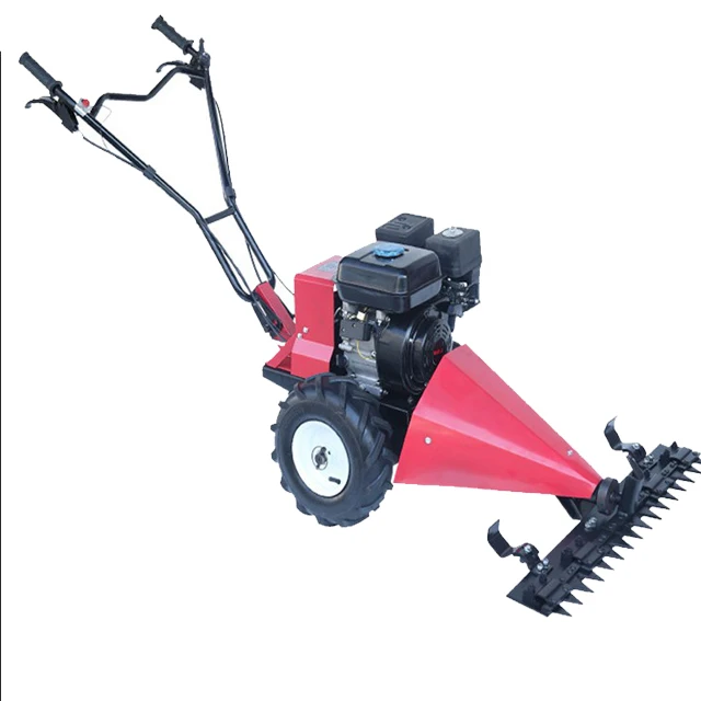 Garden Grass Mowing Walk Behind Sickle Bar Mower / Diesel Power Scythe ...