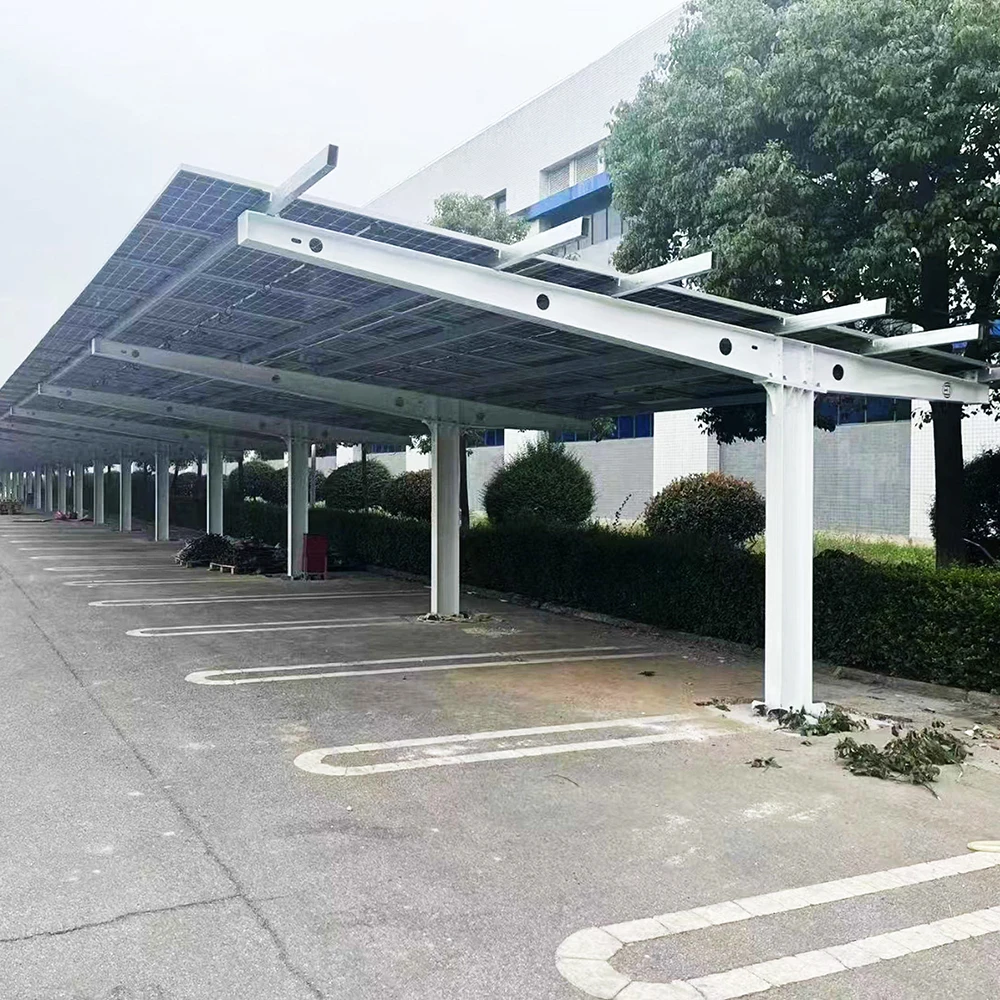 Waterproof Carport Solar Mounting Structures Pv Frame Customized Design ...