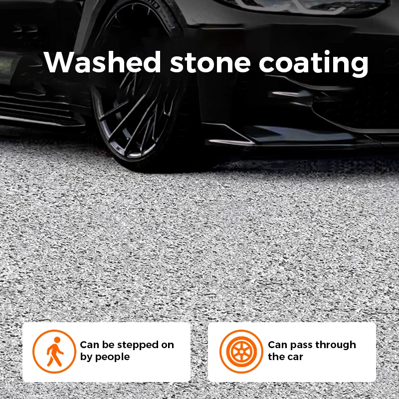 Resin Washed Stone Coating - High Hardness for Outdoor