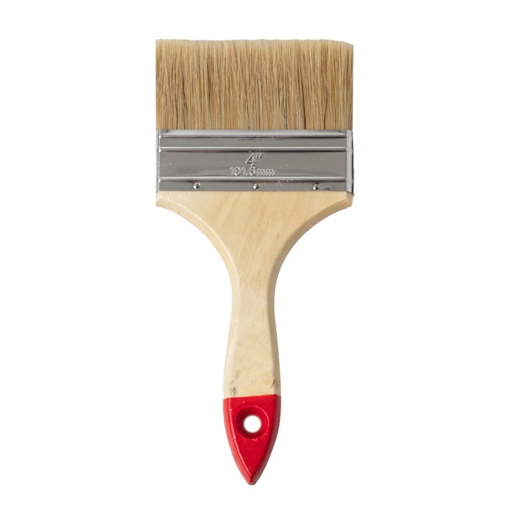 Wooden Handle 4 Inch Bristle Paint Brush For Painting Wall - Buy 4 Inch ...