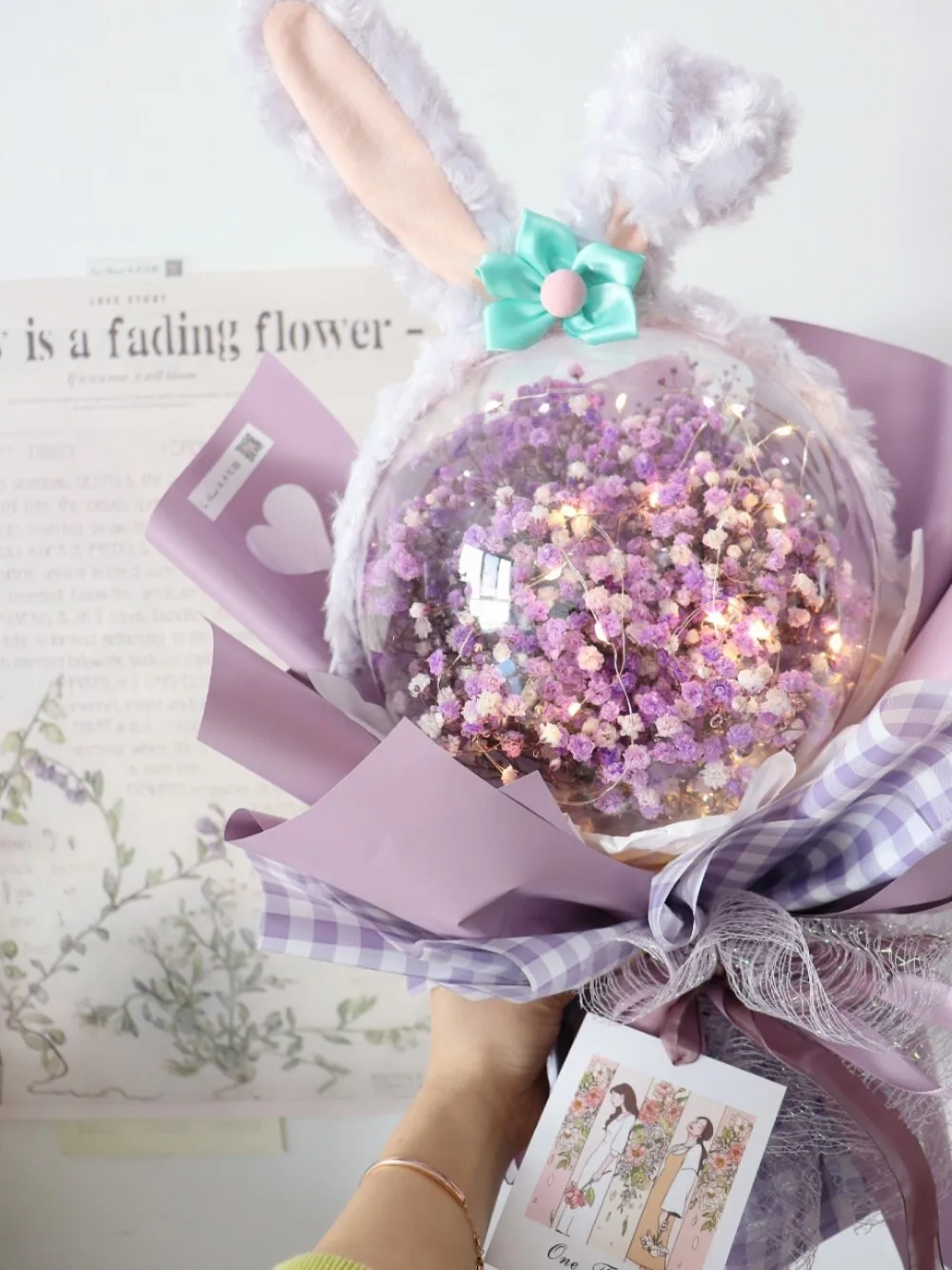 Tondo 2024 New Design Flower Wrapping Paper Acrylic Bobo Ballon Clear ...