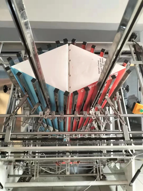 Automatic Hamburger Chips Boxes Maker Take Away Food Noodle Box Making ...