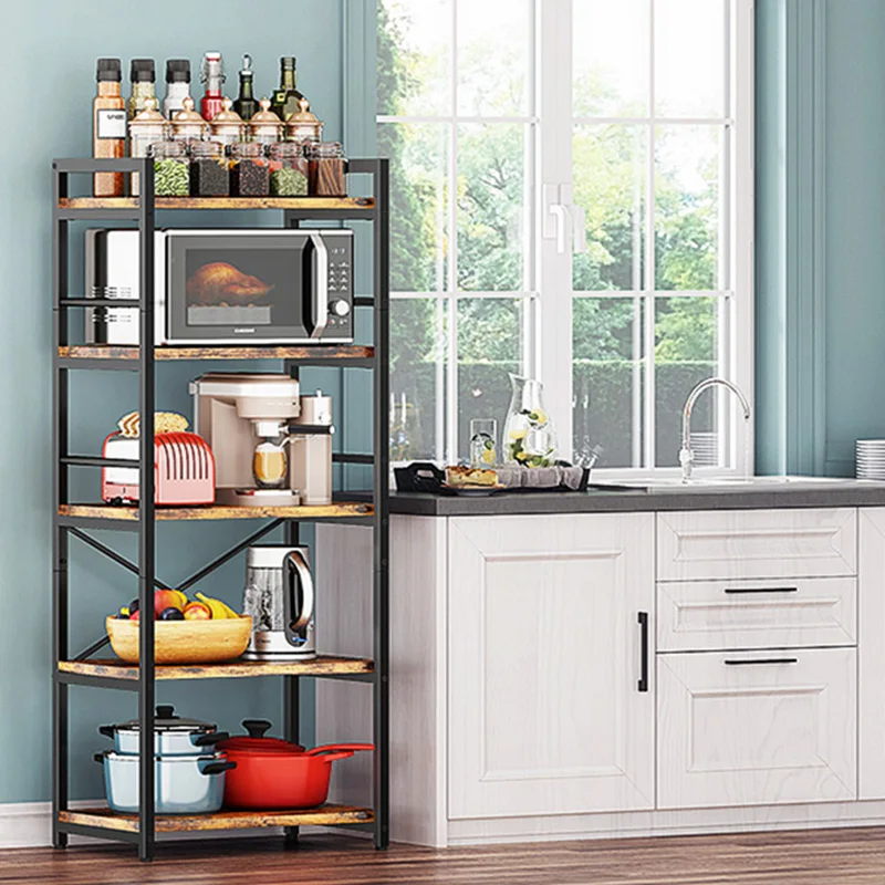 Niseven 5 Tier Free Standing Kitchen Storage Shelf Rack Industrial ...