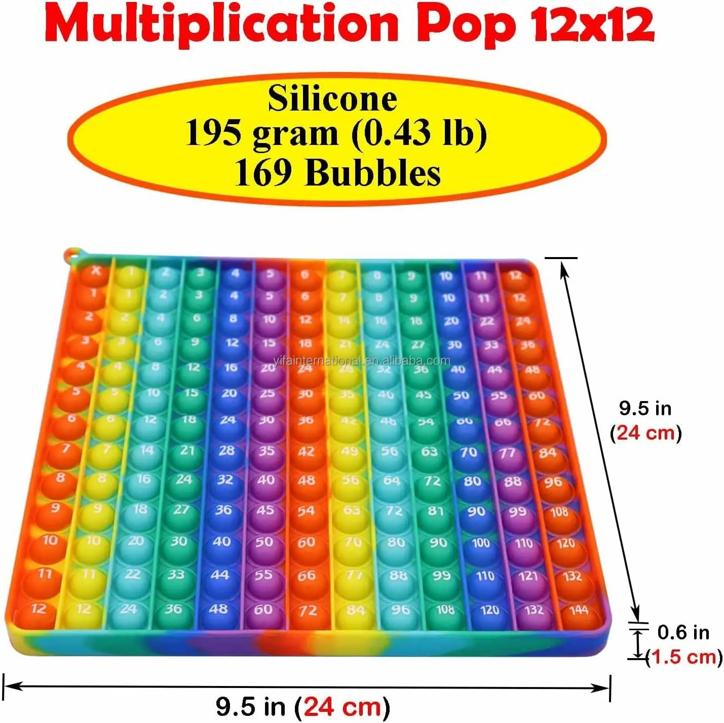 Multiplication Table Math Games - Pop Fidget Toys for Stress Relief