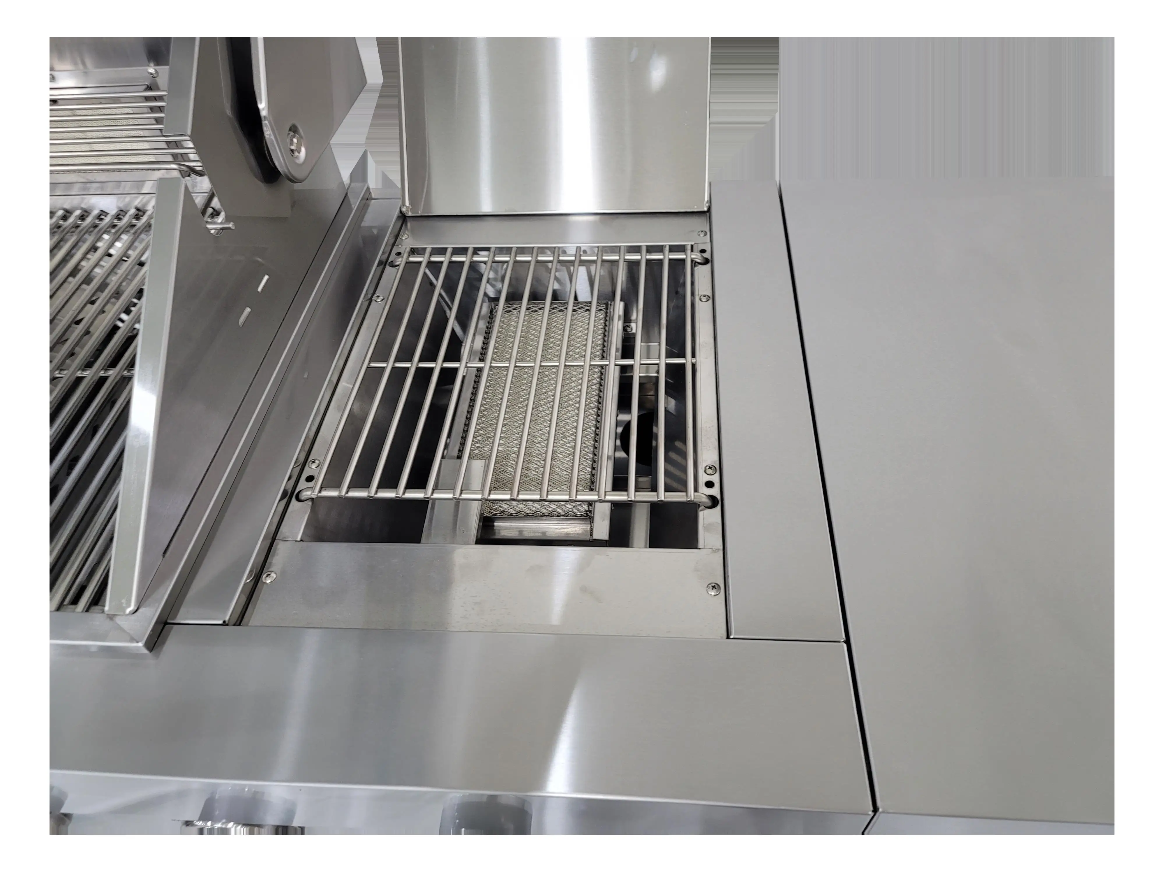 Stainless Steel Outdoor Kitchen 4 burner BBQ with Infrared Back burner ...