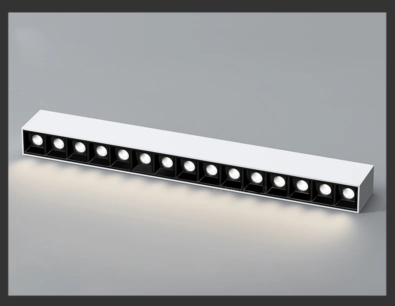 Aluminum Ceiling Linear Grille Downlight Spotlights 10w 20w 30w 40w Led ...