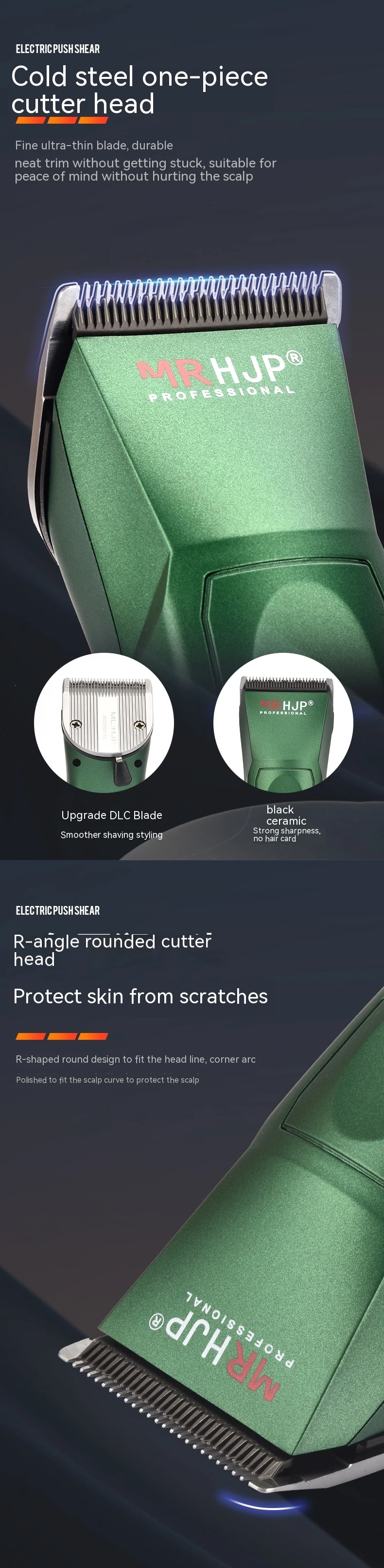 Professional Bldc Motor Barber Tools Machine Hair Trimmer All Metal Usb ...
