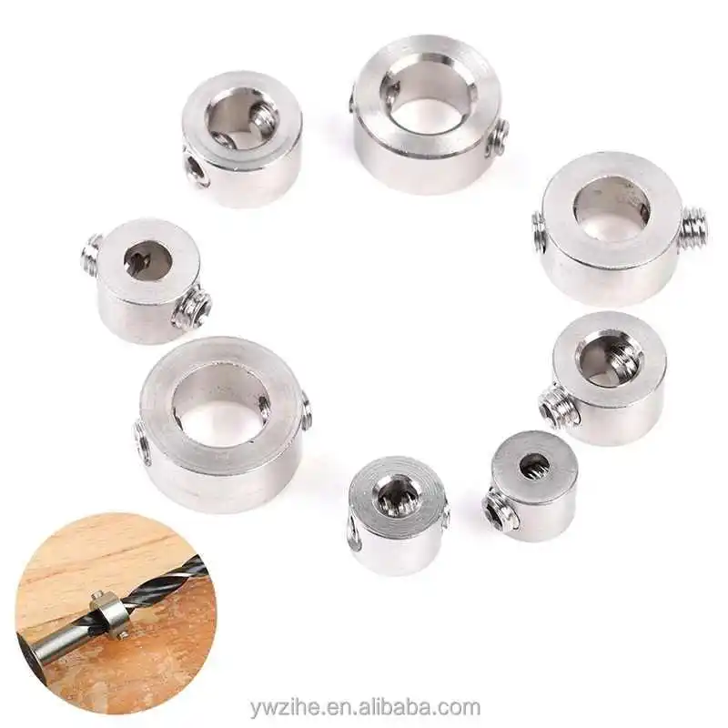 Woodworking Drill Stop Collar Set 3mm-10mm Drilling Bit Depth Stopper ...
