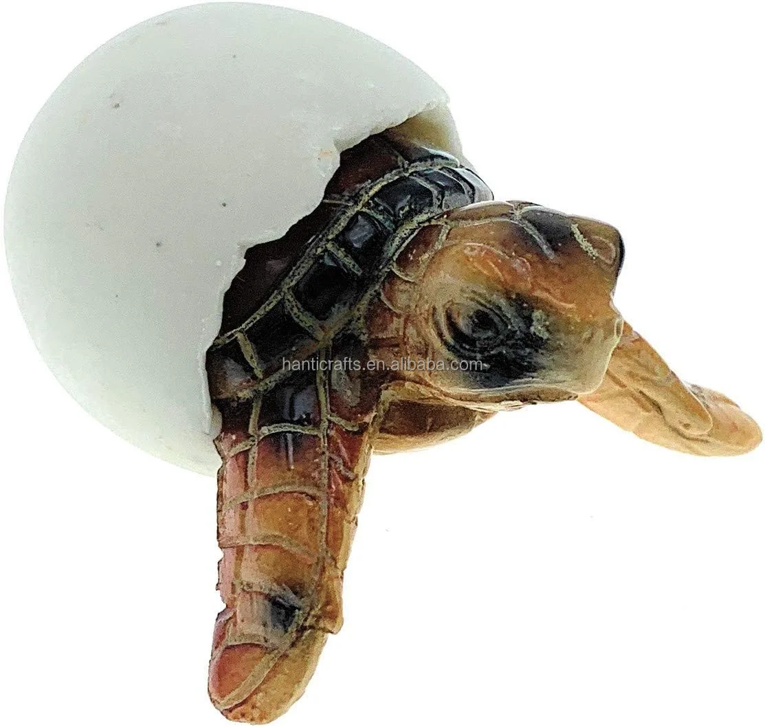 High Quality Baby Sea Turtles Hatching From Eggs Mini Figurines Resin ...