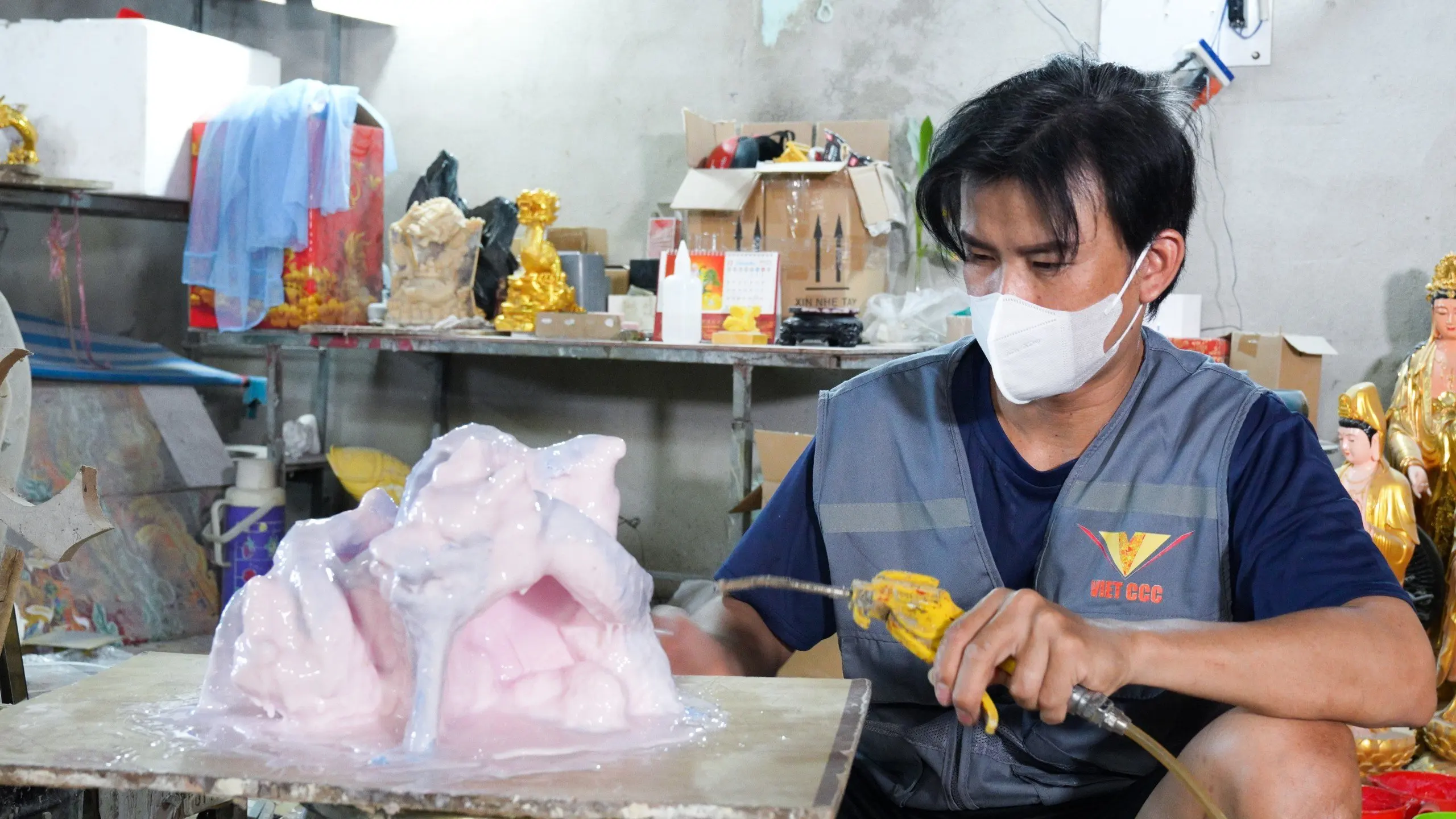 Cabeza De David Resin Statue Sculpture Hight Quality Luxury Color Bust ...