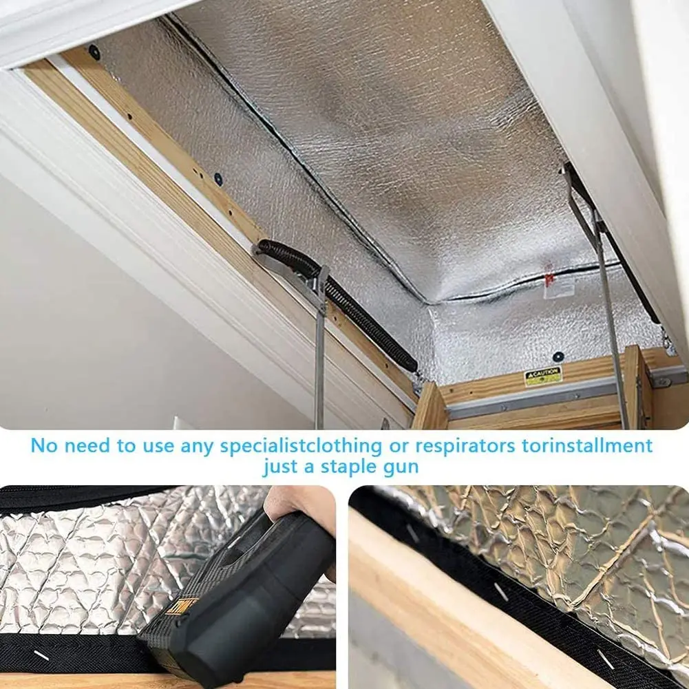 Aluminium Attic Access Hatch Insulation Ladder Tent Attic and Wall ...