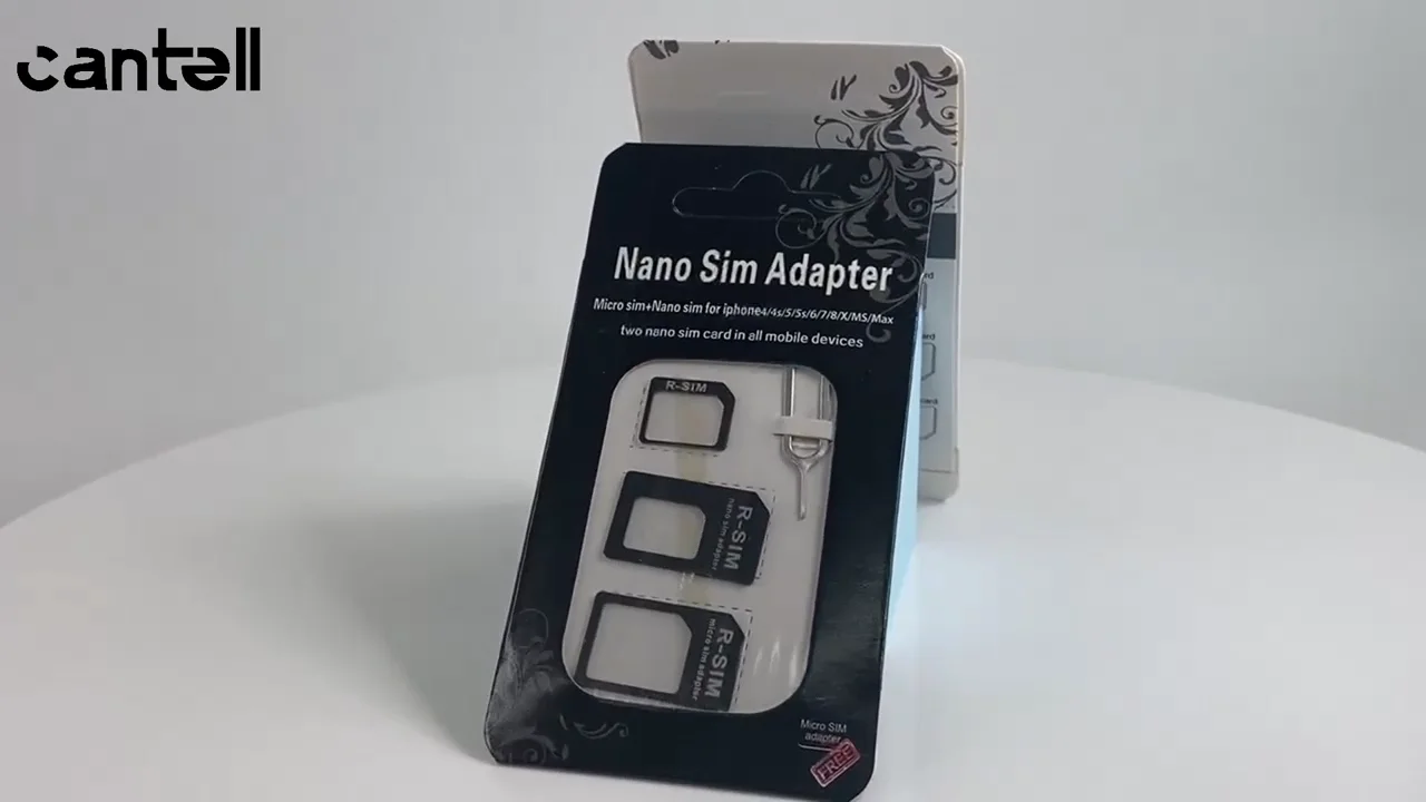 Cantell Sim Card Adapter Nano Sim Card To Micro Standard Sim ...