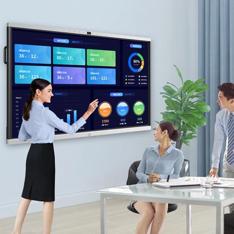 Smart Interactive Flat Panel With Ops 110 Inches Interactive Whiteboard ...